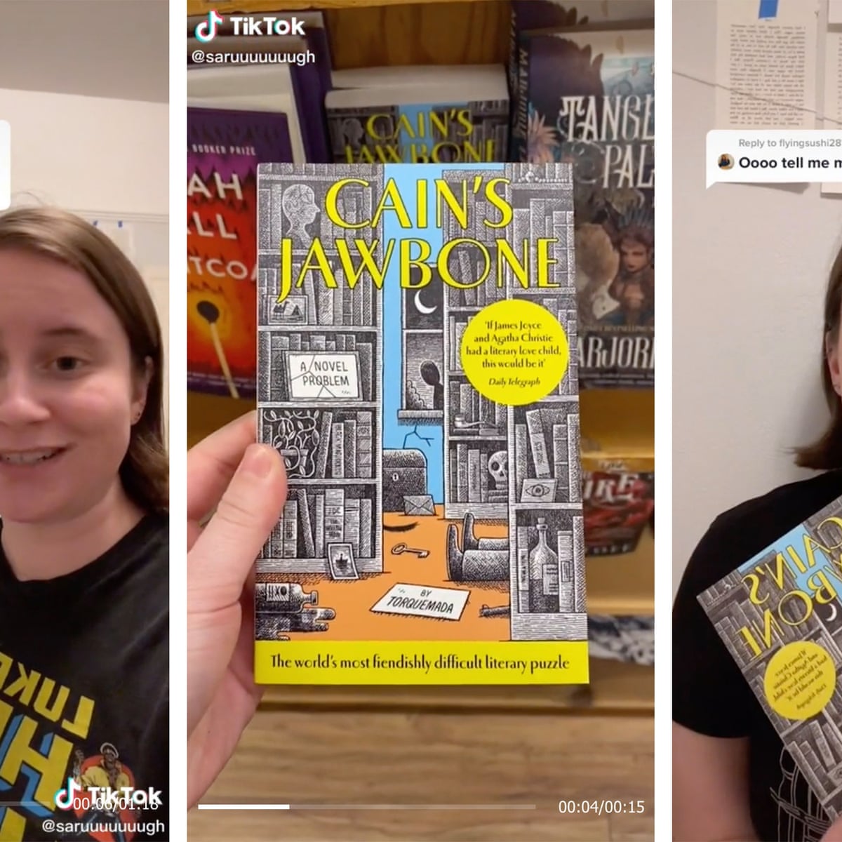 Cain's Jawbone: TikTok helps reissued literary puzzle fly off the shelves | Books | The Guardian cain-s-jawbone-tiktok-helps-reissued-literary-puzzle-fly-off-the-shelves-books-the-guardian