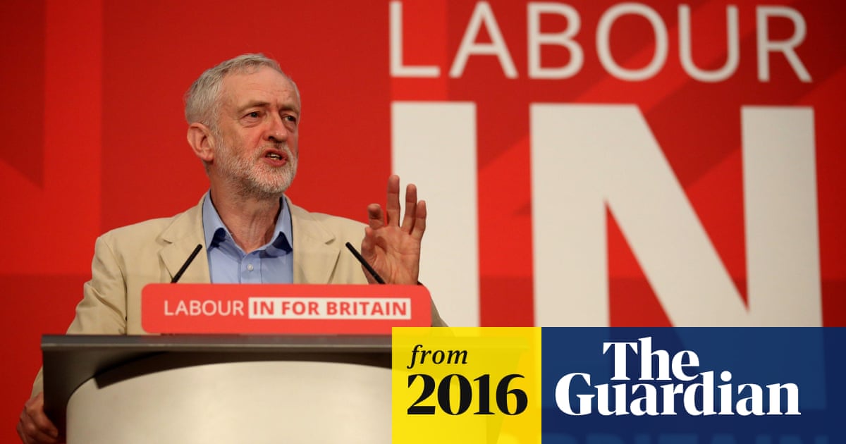 Jeremy Corbyn Backs Campaign To Remain In The Eu Video Highlights