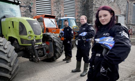 A mixture of Scrapheap Challenge, It’s A Knockout and Clarkson-era Top Gear … The Fast and the Farmer-ish.