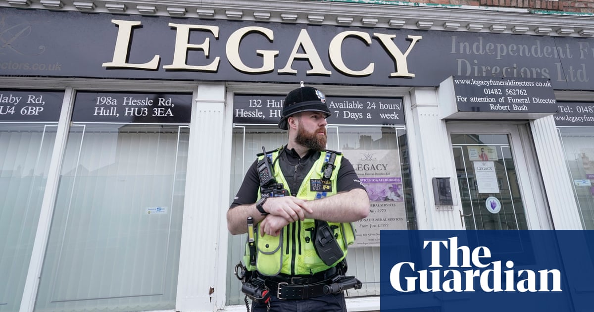 Man And Woman Arrested After Police Remove 34 Bodies From Hull Funeral