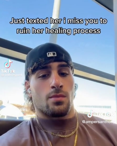 A still from Ampers Anthony’s corecore TikTok video.