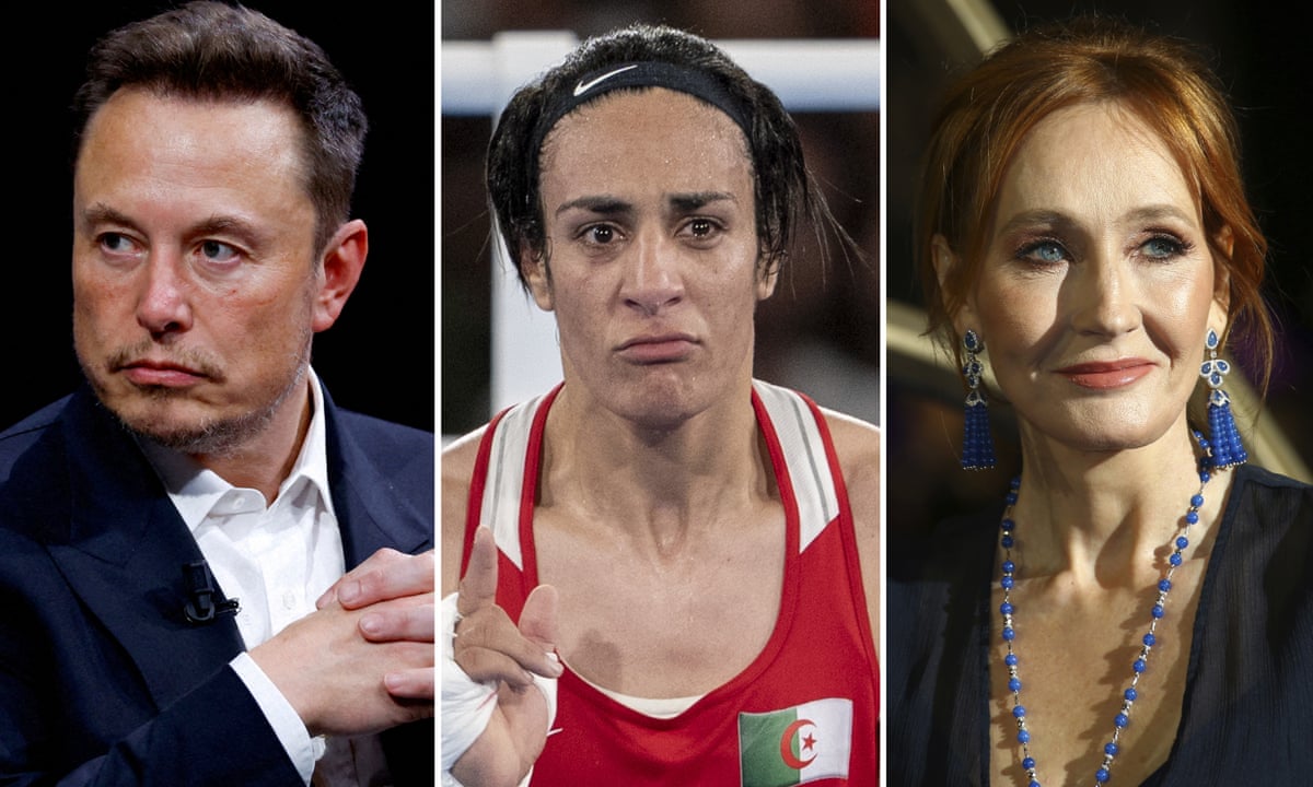 Elon Musk Teams Up with JK Rowling to Criticize Imane Khelif ... Elon Musk Teams Up with JK Rowling to Criticize Imane Khelif ...