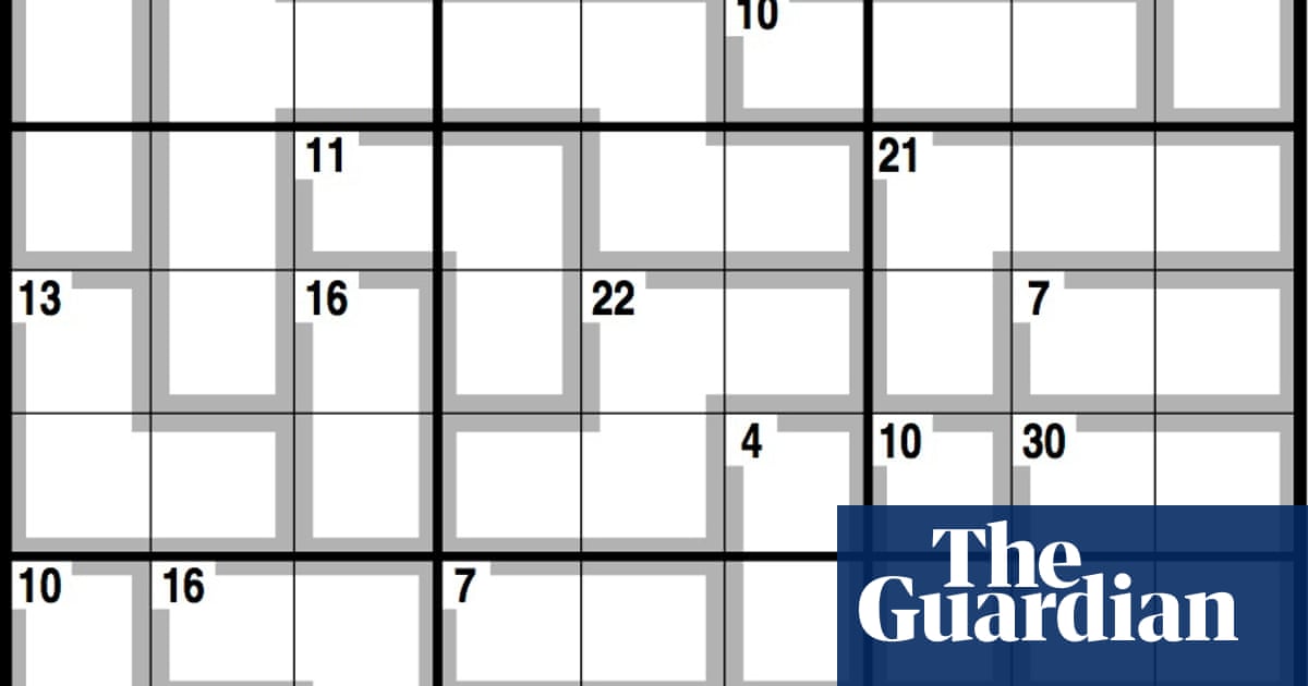 Observer killer sudoku | Life and style | The Guardian Observer killer sudoku | Life and style | The Guardian