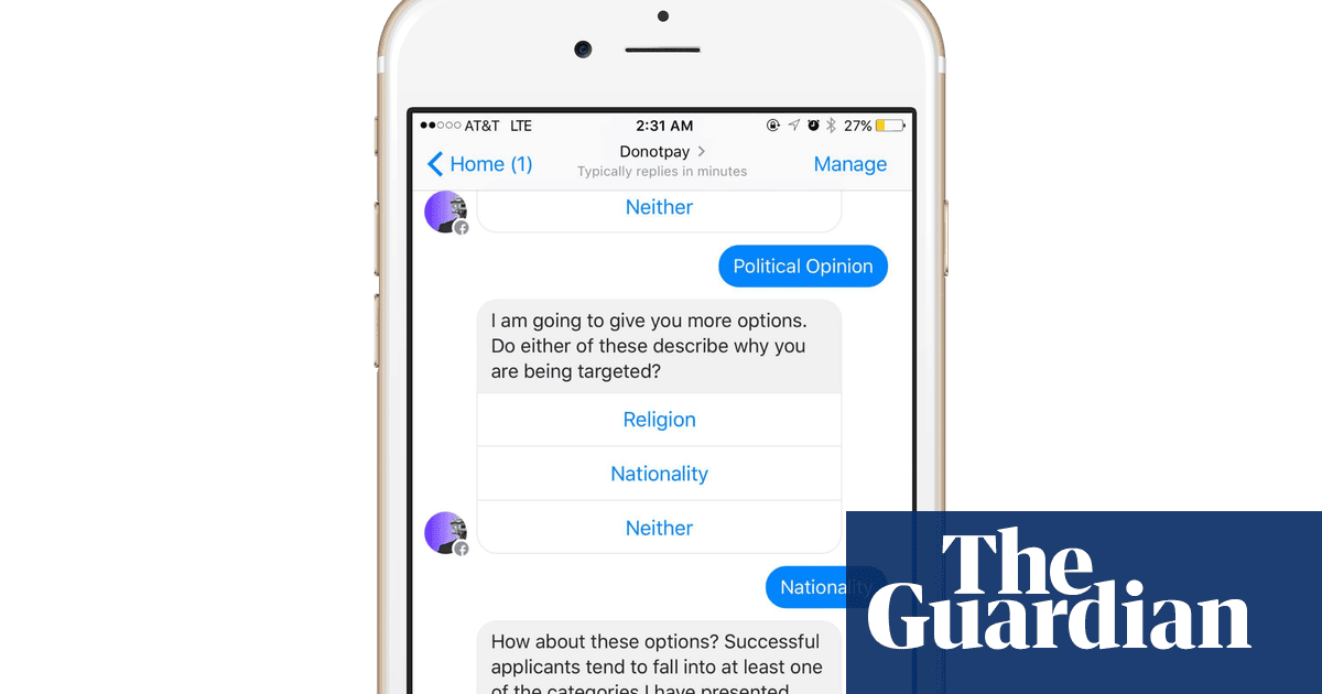Chatbot That Overturned 160 000 Parking Fines Now Helping Refugees