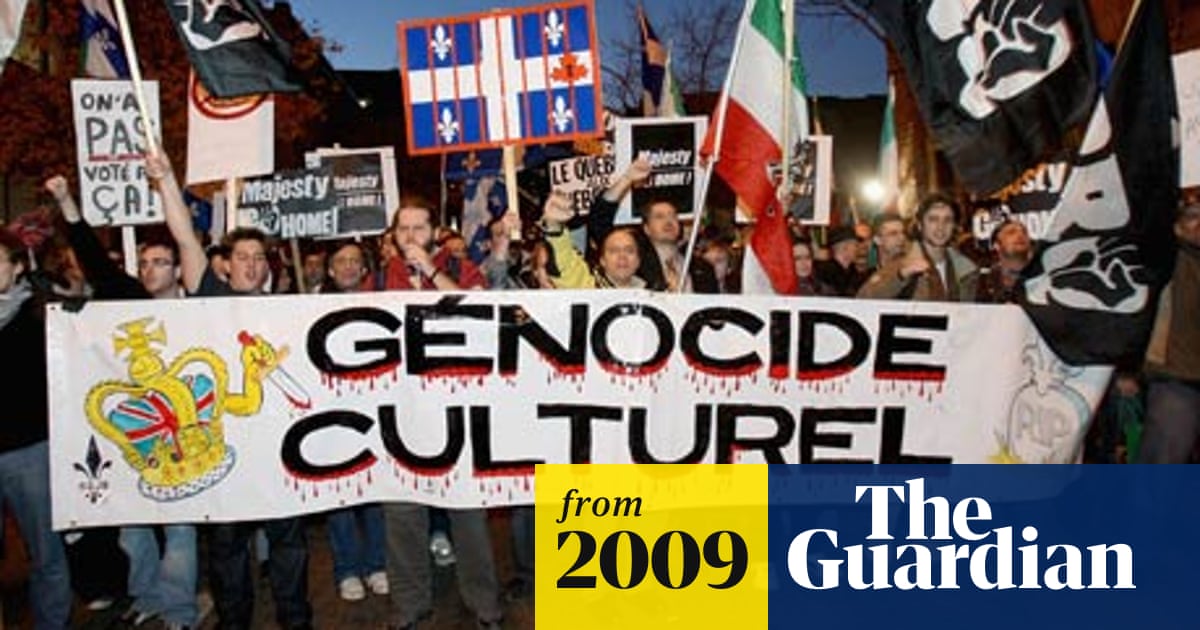 Quebec Nationalists Interrupt Prince Charles Tour Canada The Guardian