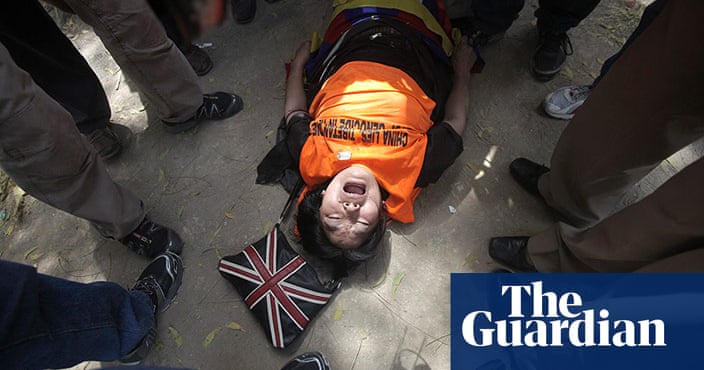 Tibetan Exiles Protest In India In Pictures World News The Guardian