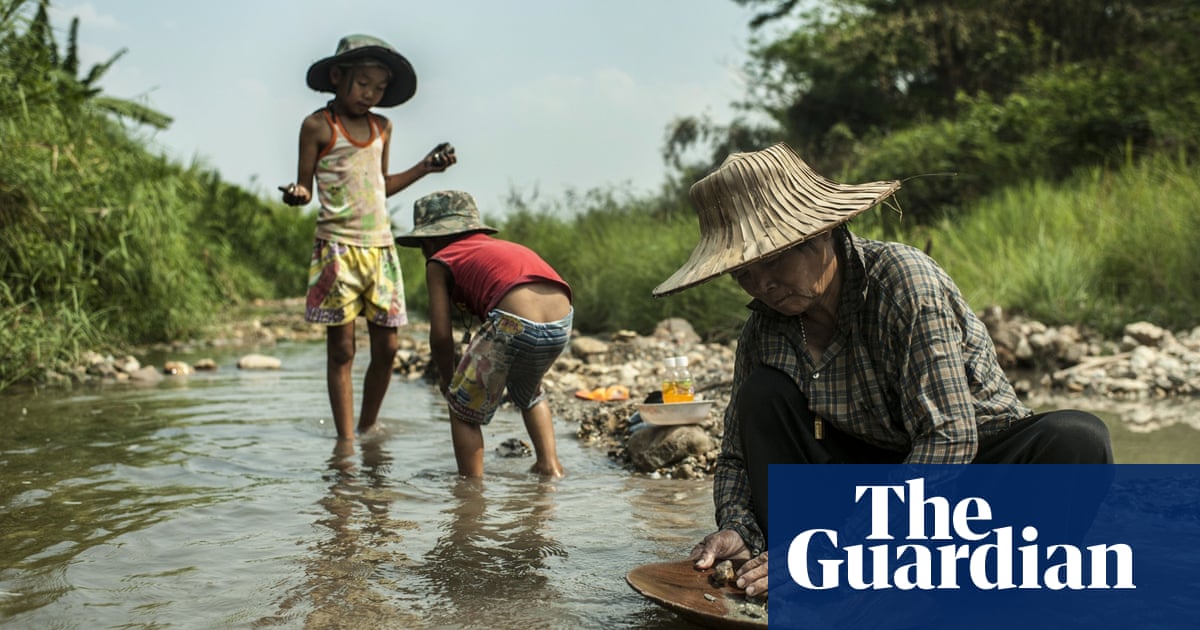 Thai Villagers Pan For Gold In Pictures World News The Guardian
