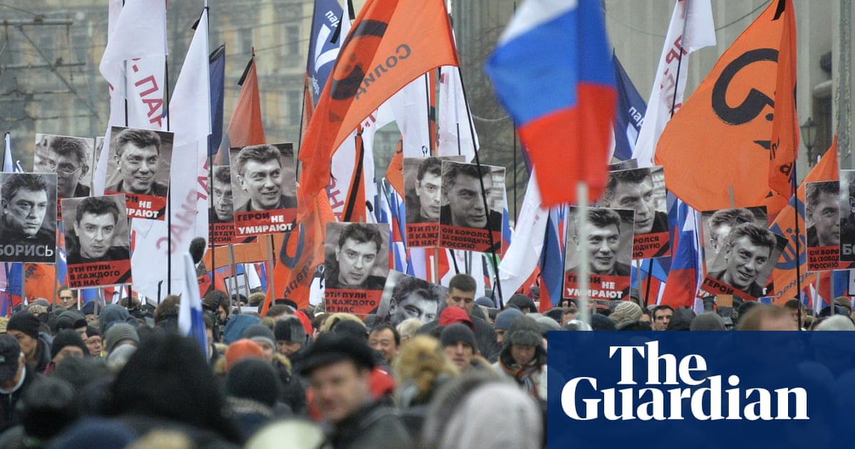 Russian Opposition Activists March In Memory Of Boris Nemtsov In